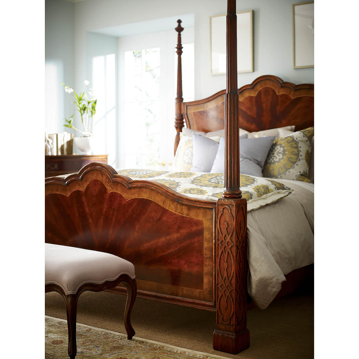 Chippendale Reproduction Antique Bed English Georgian America