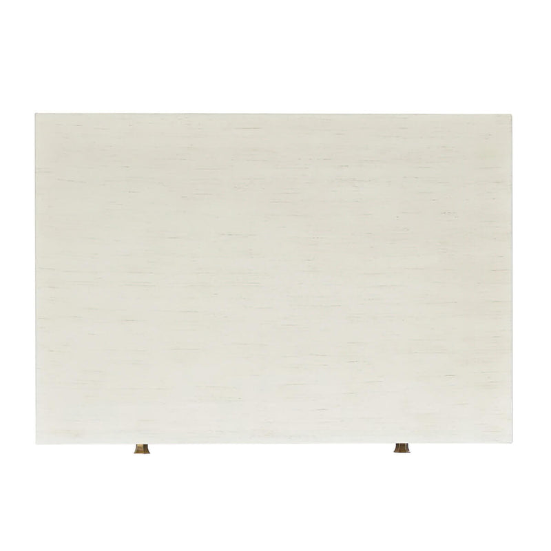 Classic Wide Side Table - Rustic White - English Georgian America