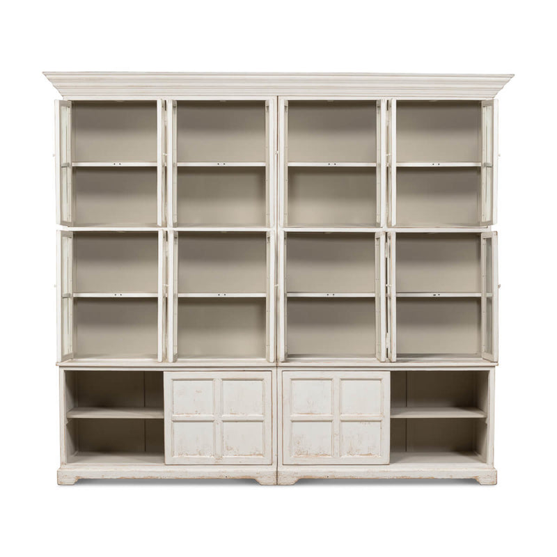 Country Painted Bookcase - English Georgian America