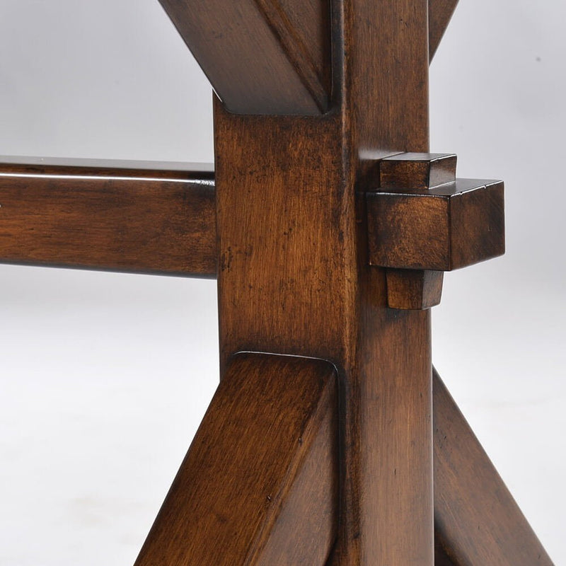 Country Trestle Dining Table - English Georgian America