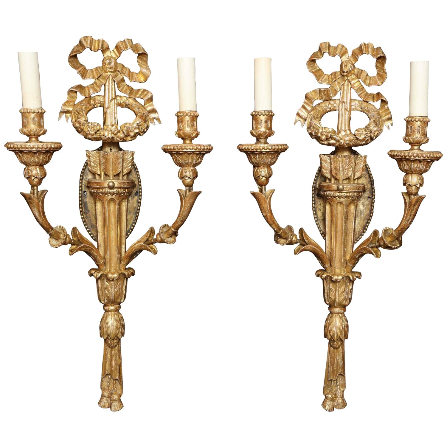 Vintage Sconces - Gorgeous Antique Lighting - English Georgian America