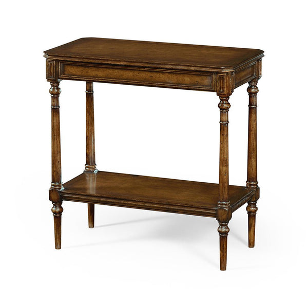 Georgian Rectangular Walnut Side Table - English Georgian America
