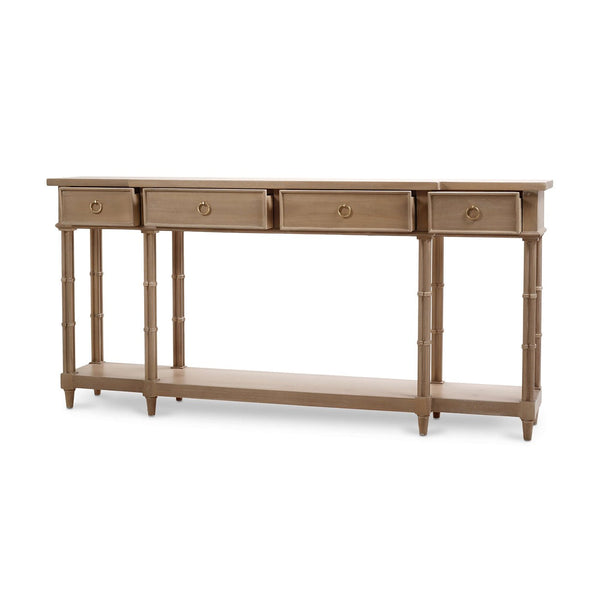 Large Regency Style Console Table - Timeless Sandbar Finish - English ...
