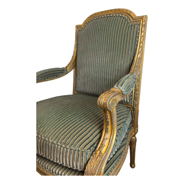 Louis XVI Carved Fauteuil a La Reine - English Georgian America