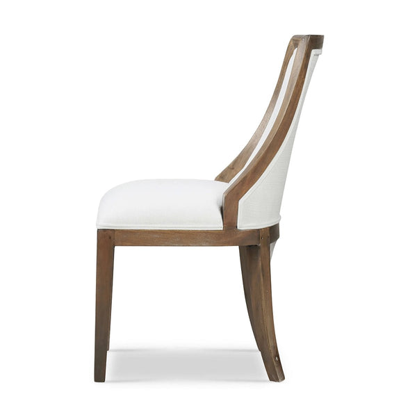 Modern Curved Back Dining Chair – Sleek Design & Comfort - English ...