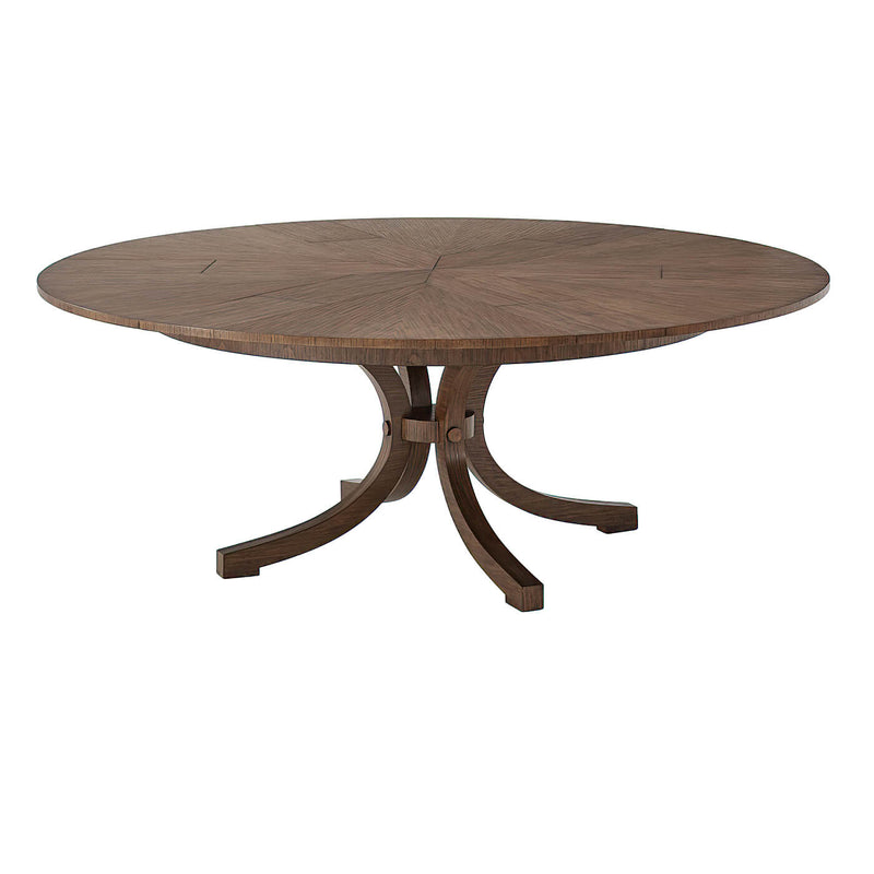 Modern Round Extension Dining Table - English Georgian America