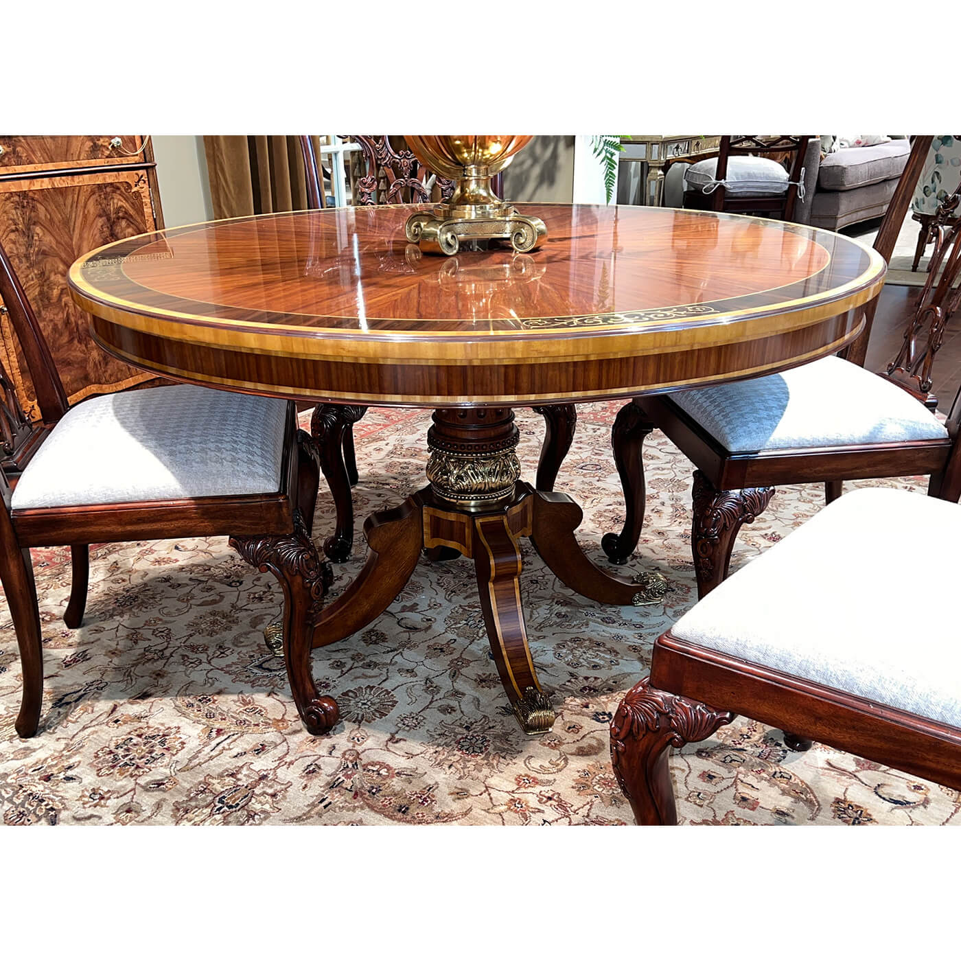 Regency Style Round Dining Table for Elegant Dining - English Georgian ...